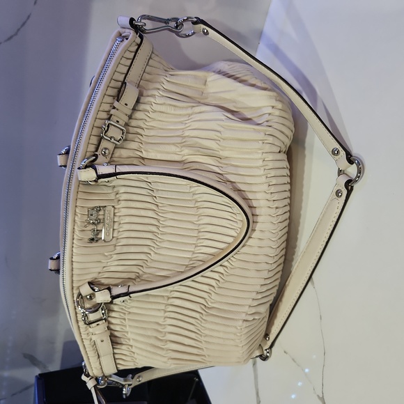 Coach | Bags | Coach Madison Gathered Leather Lindsey Satchel 8643 ...